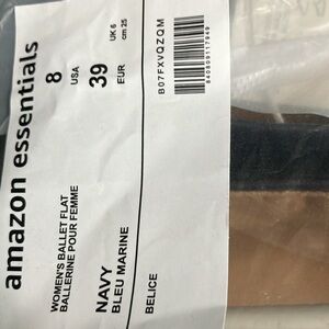Amazon Essentials | Shoes | Nwt Amazon Essentials Navy Blue Ballet Flat ...